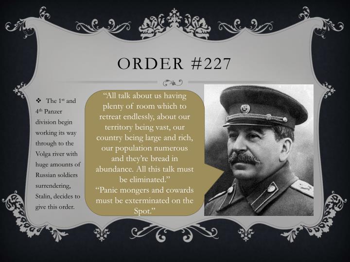 The army was defeated like a mountain, and Stalin issued military order ...