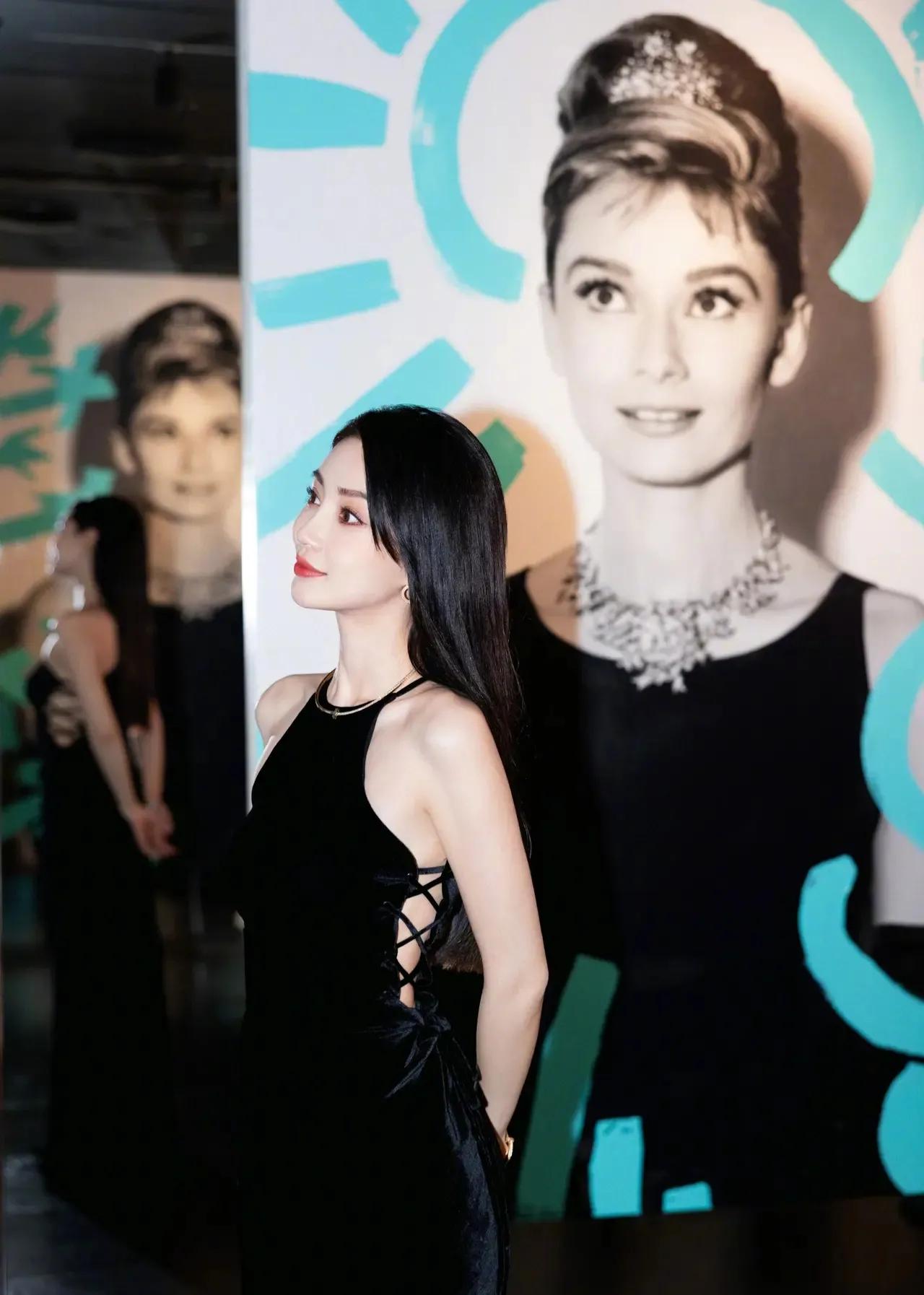 Angelababy has beautiful skin and long legs - iMedia