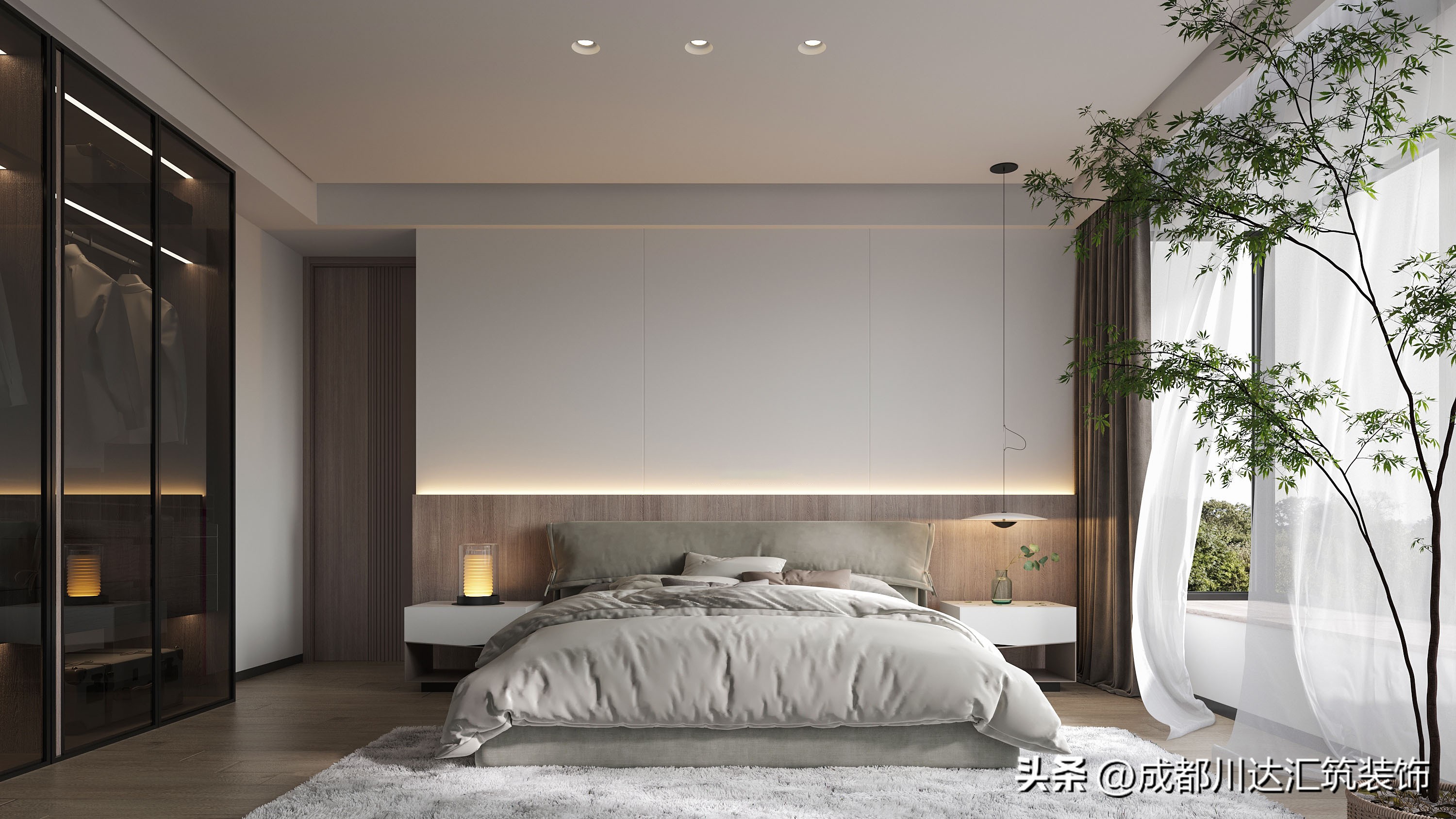 How does the decoration novice play with the design of "no main lamp ...