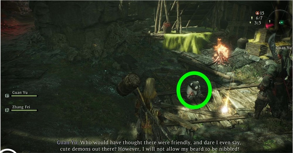 A list of the positions of 23 pandas biting iron in "Crouching Dragon ...