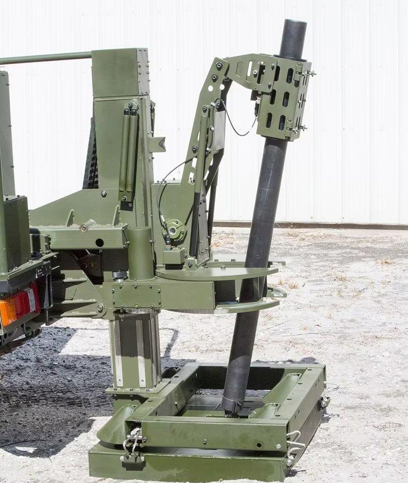 Caption: The "Scorpion" mobile mortar system, the world's fastest ...