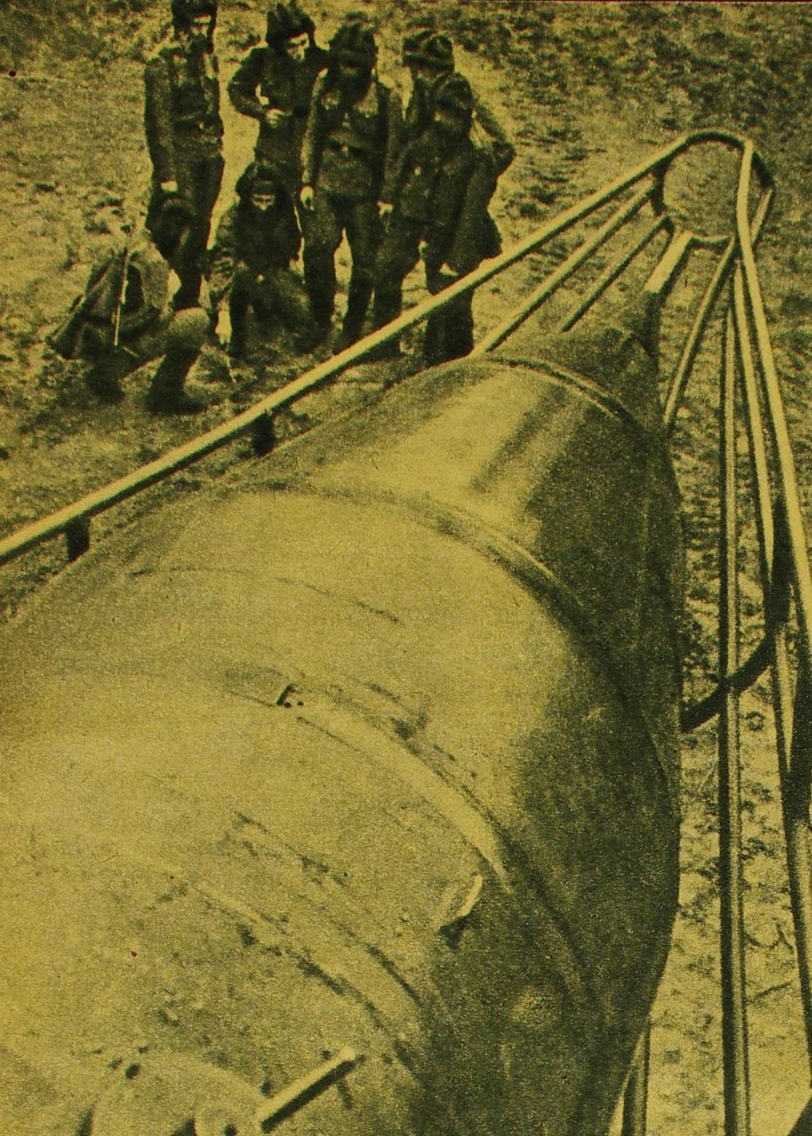 Operation of the Soviet "Frog-1" tactical rocket and the equipment of ...