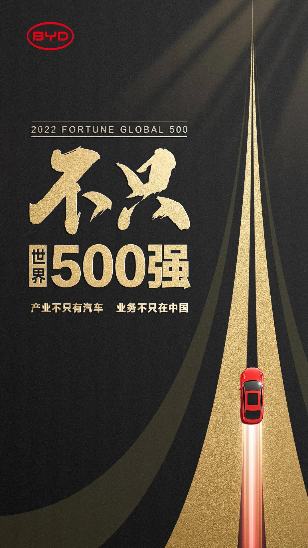 Huge development potential, BYD entered the world's top 500 for the ...