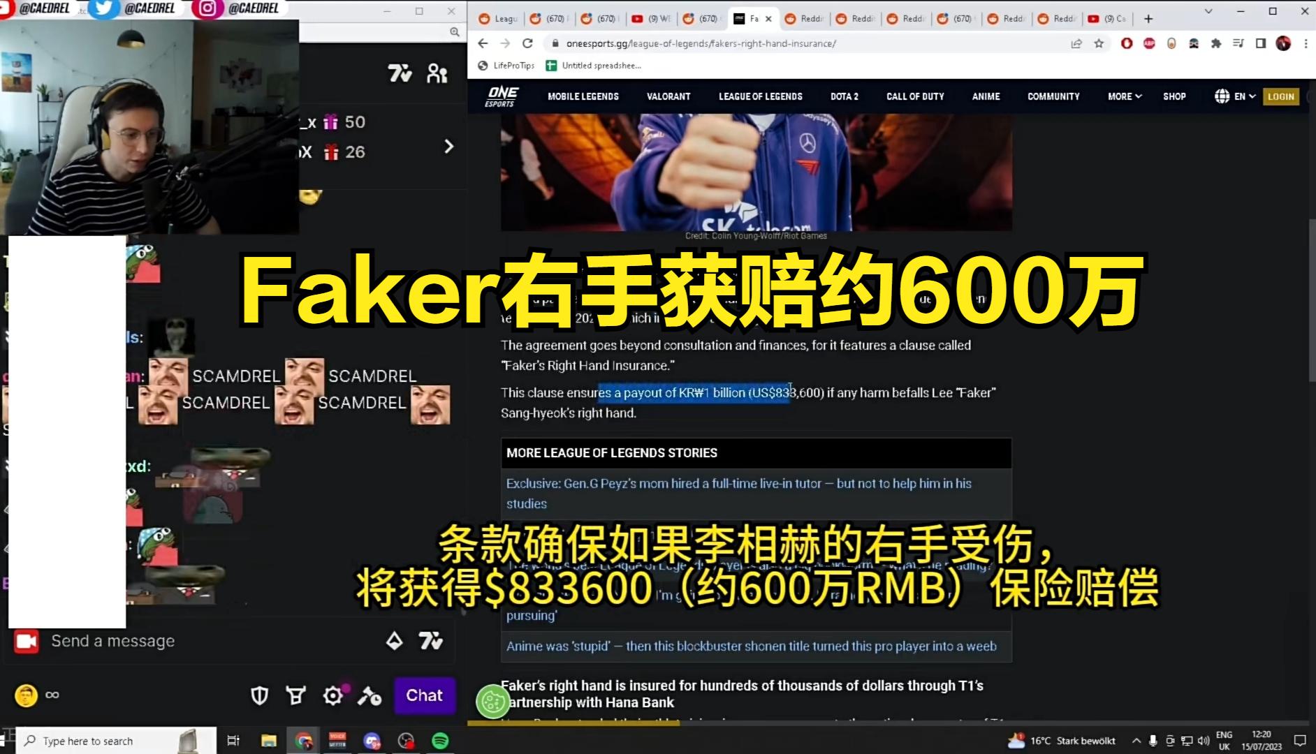 Faker was awarded 6 million in compensation for his hand injury! Still ...