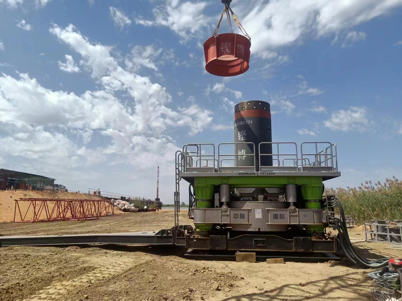 African bridge building "drills" home! Zoomlion's equipment helps build ...