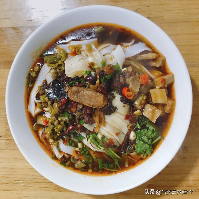 Falling in love with food, how to make Changde rice noodles with double ...