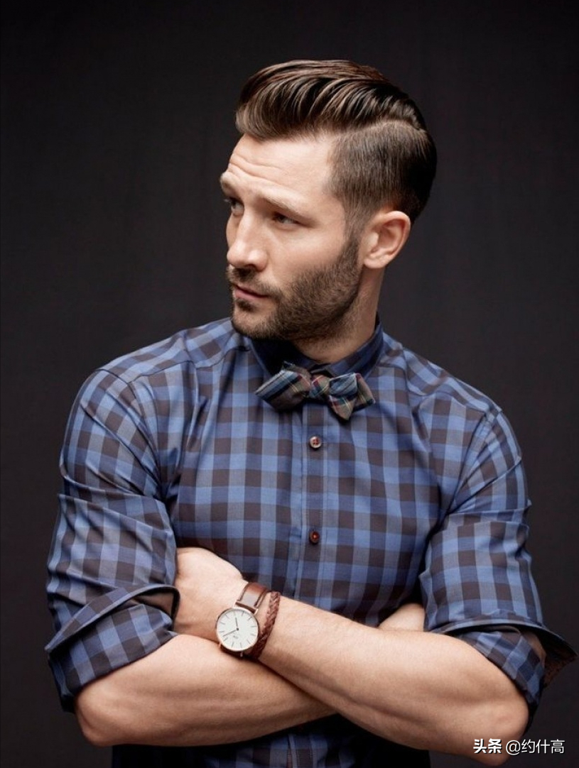 Forty-one flowers for men: handsome green man on the runway - male ...