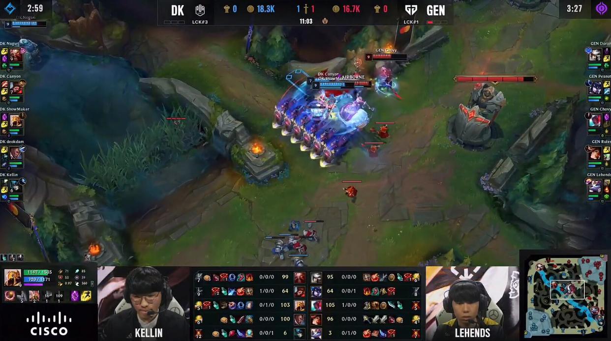 S12 quarter-finals: Xu Xiu tries his best!Little Peanut grabbed the dragon to help GEN.G beat DK ...