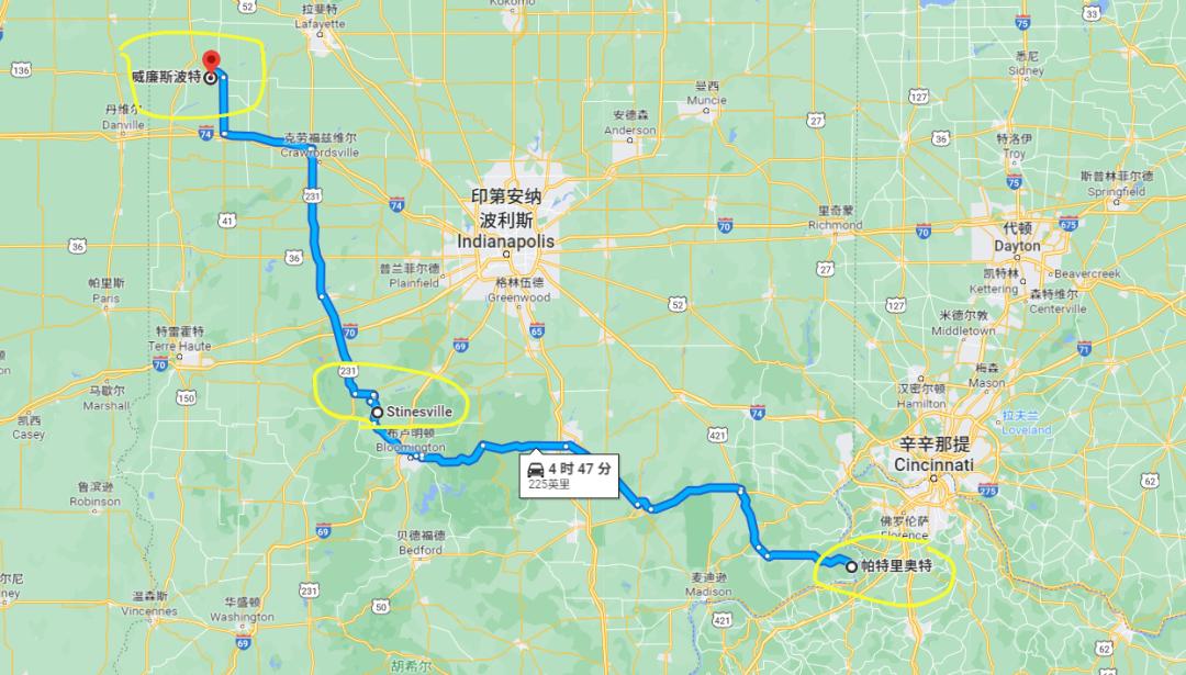 Self-driving in North America: Indiana (4) Town. Praying Mantis ...