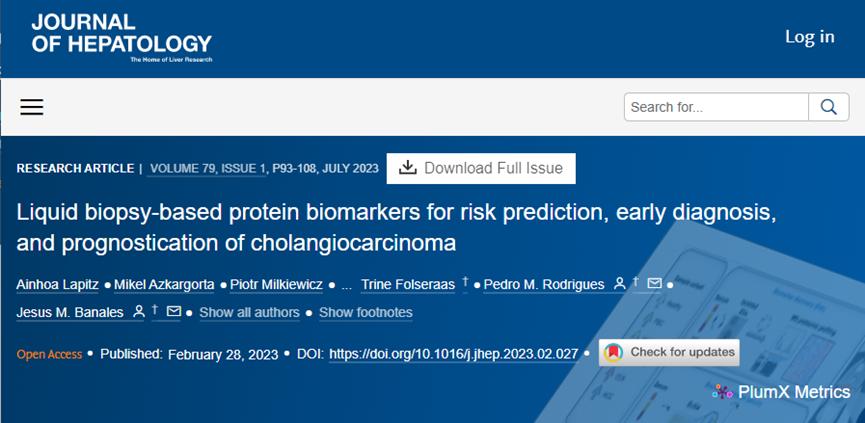 Liquid biopsy-based protein biomarkers for risk prediction, early diagnosis and prognosis of ...