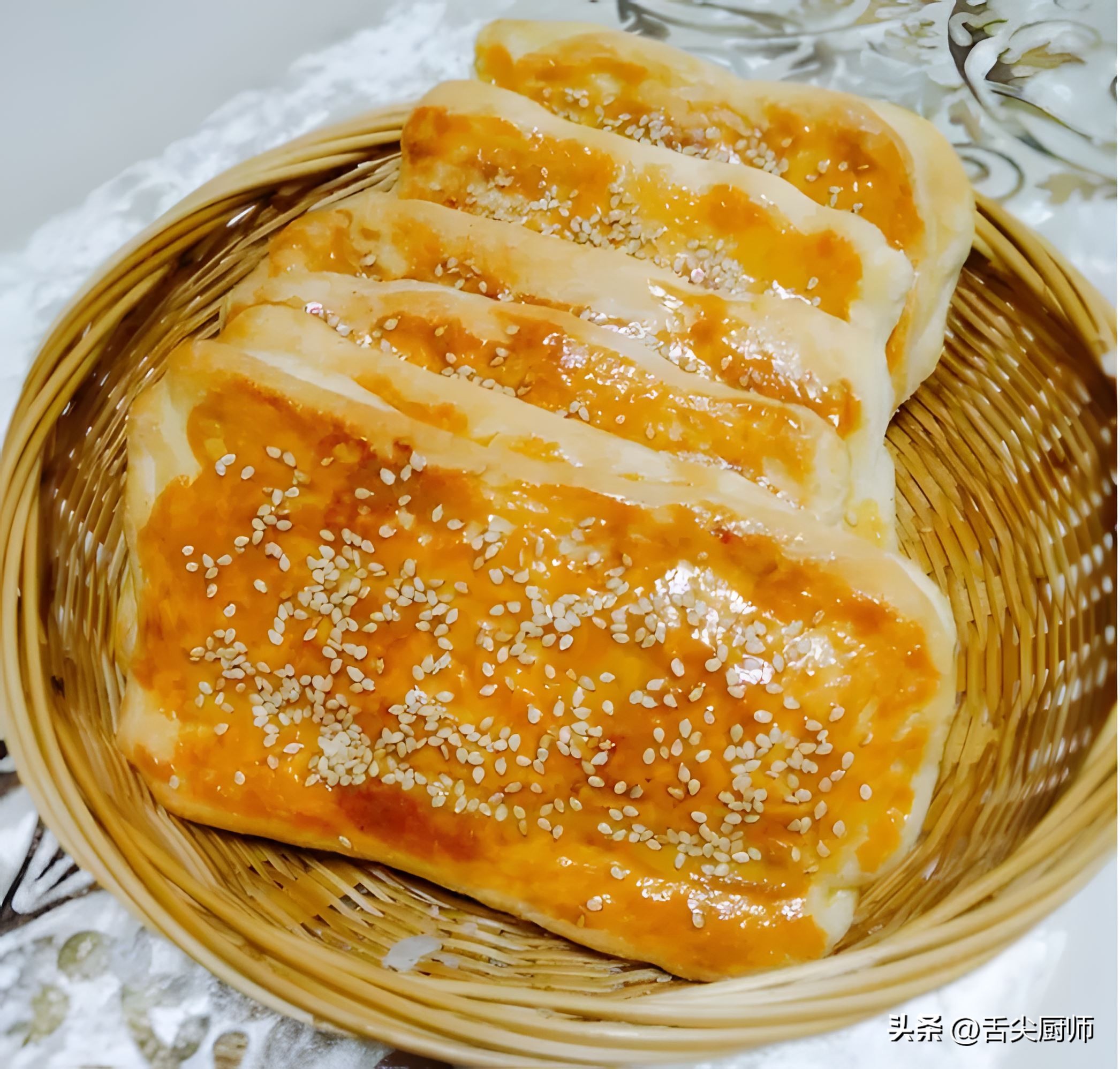 The pastry in the breakfast shop is cooked in this way, without the ...