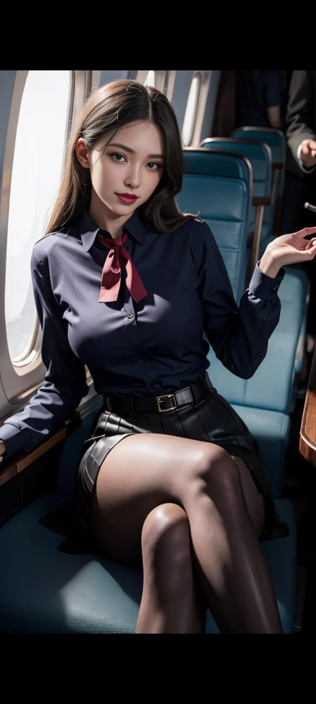 AI virtual sexy beauties (various flight attendant uniforms 2) - iNEWS