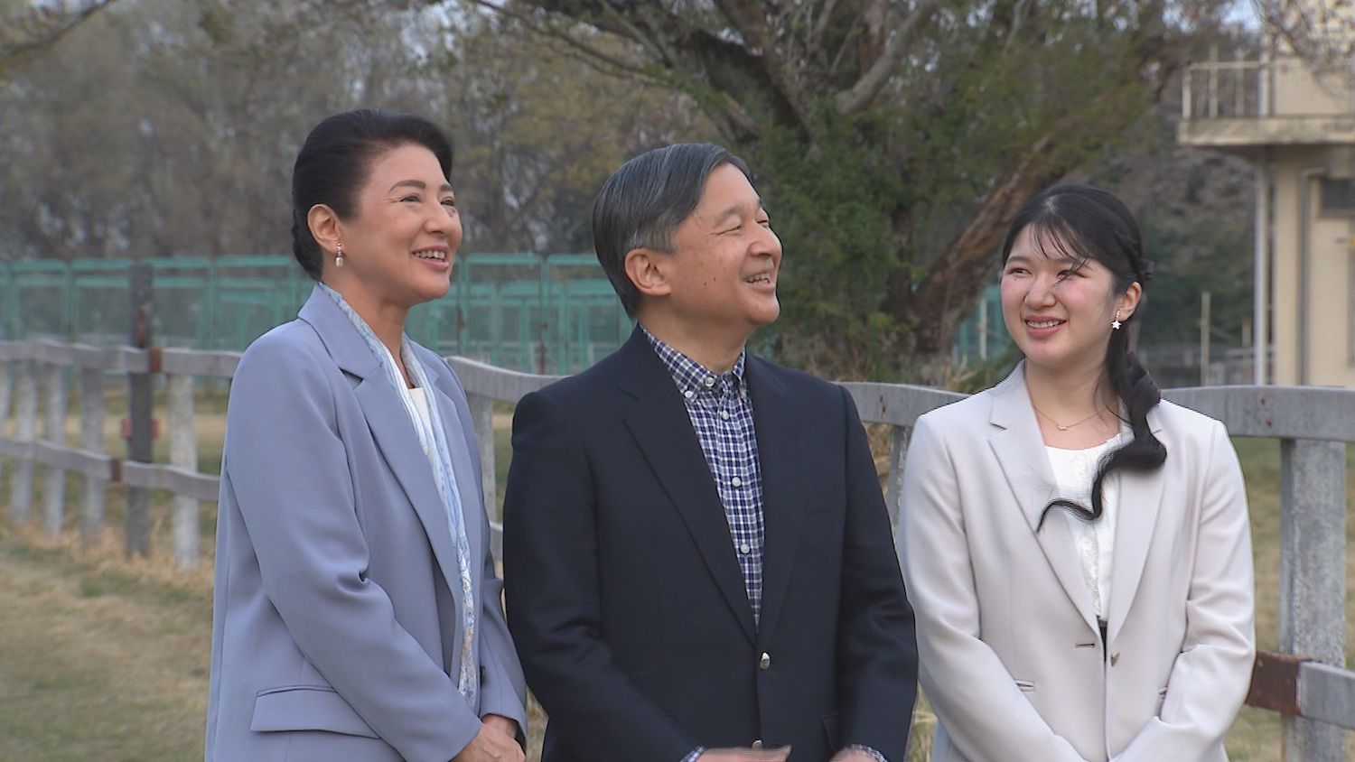 Princess Aiko of Japan enjoys the spring time with her parents, dressed ...