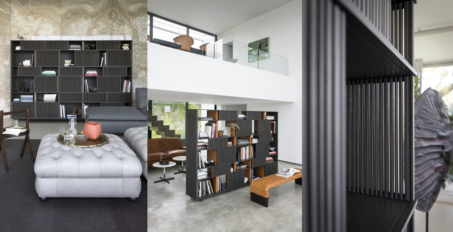 Slidable grill design multi-layer bookcase, storage cabinet, locker - iNEWS