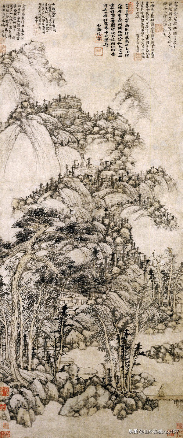 The study of landscape painting must be stubborn on "interesting", this ...