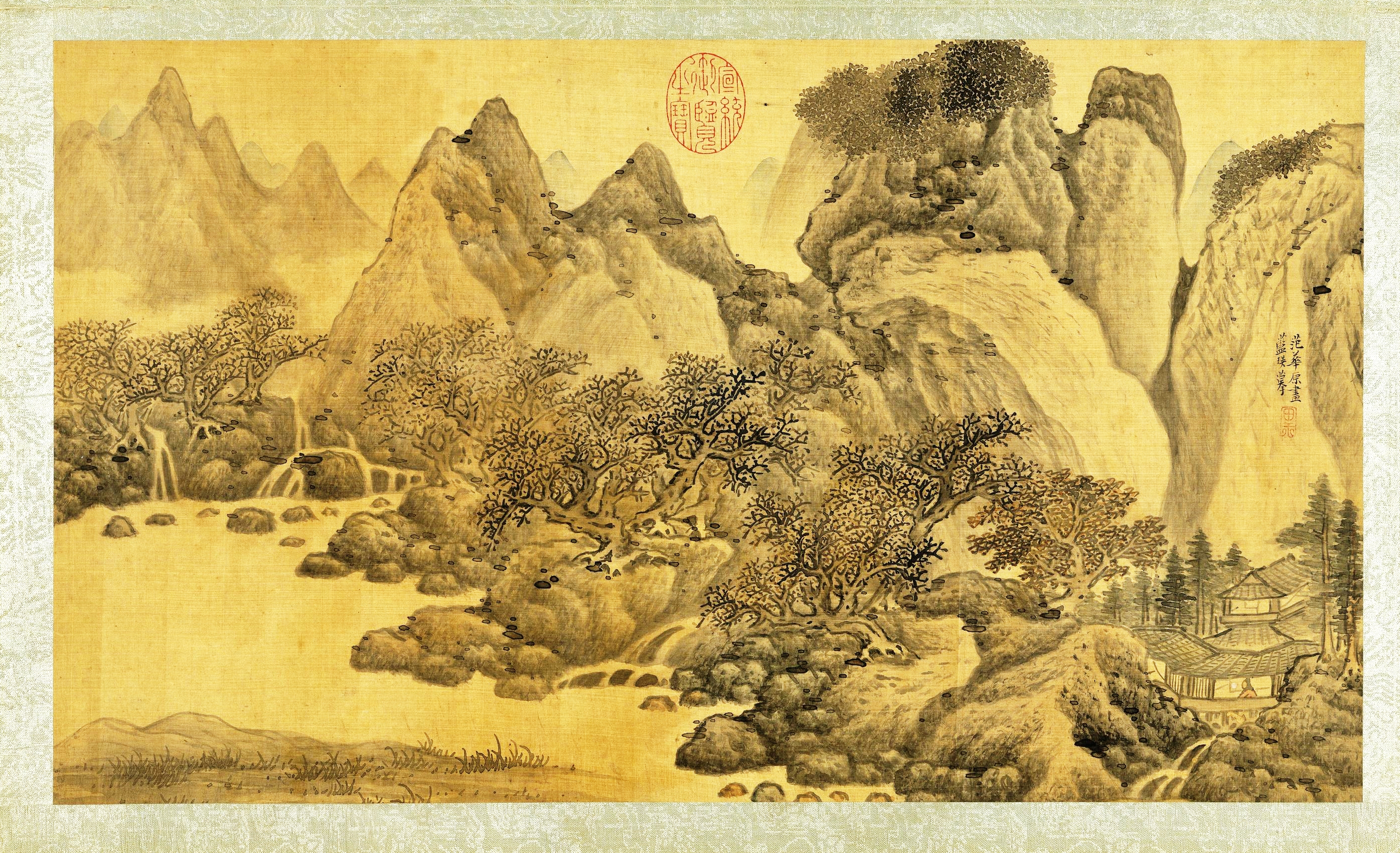 Appreciation of Lan Ying's "Imitation of Fan Kuan's Works", and Wang ...