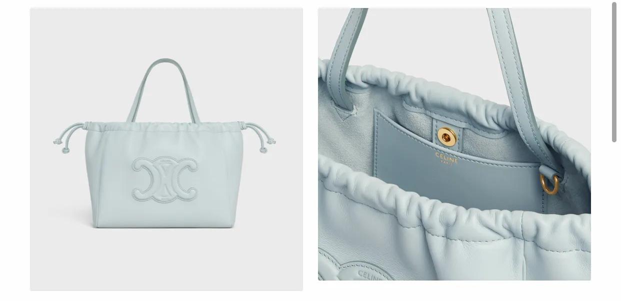 CELINE 2023 Spring/Summer Collection Bags: Mirror Silver & Soft Blue ...