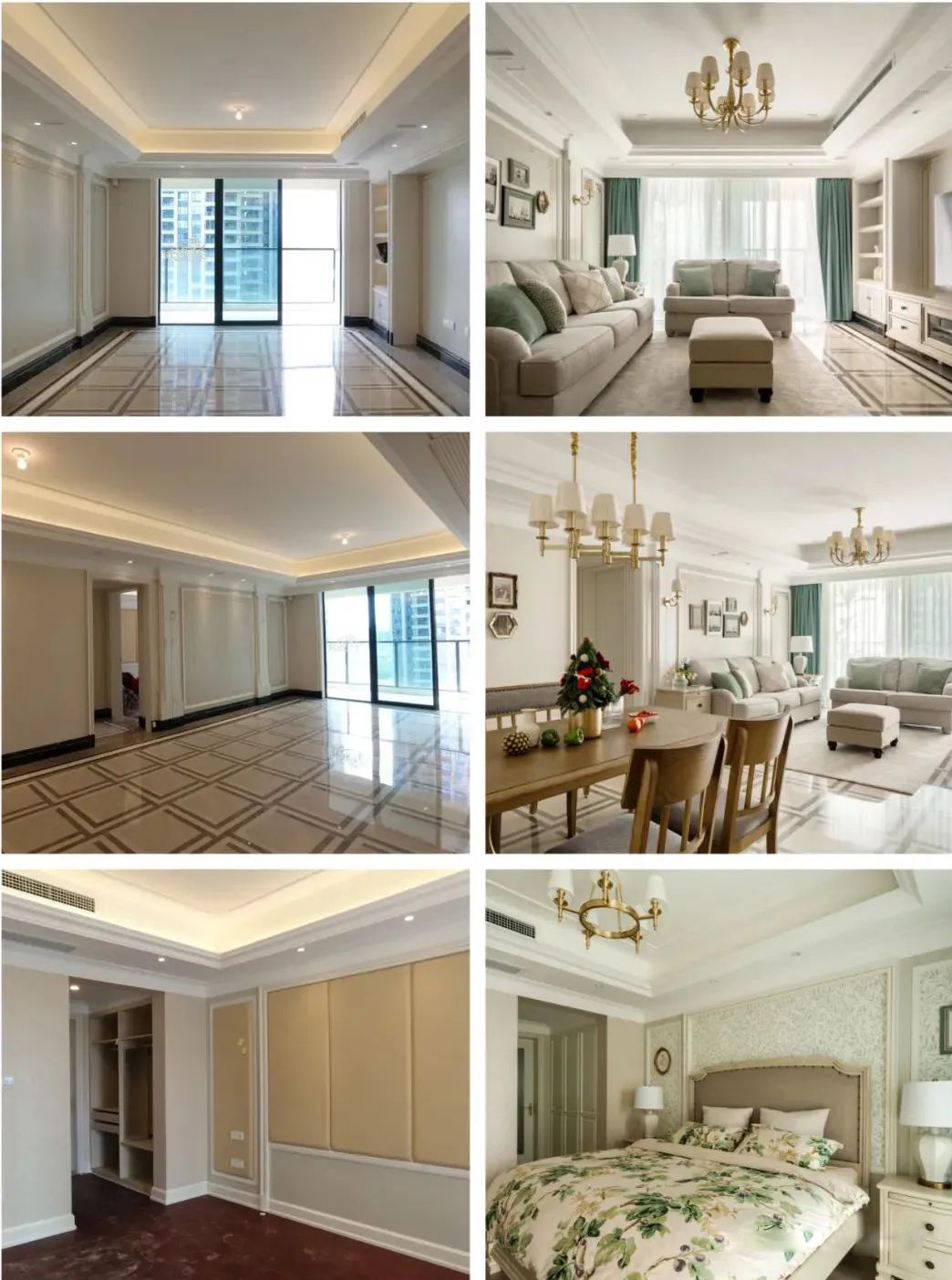 140-square-meter simple American-style four-room, super warm and fresh ...