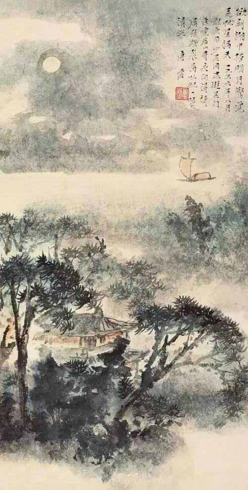 Appreciation of the fine works of Gu Linshi's landscape paintings - iNEWS