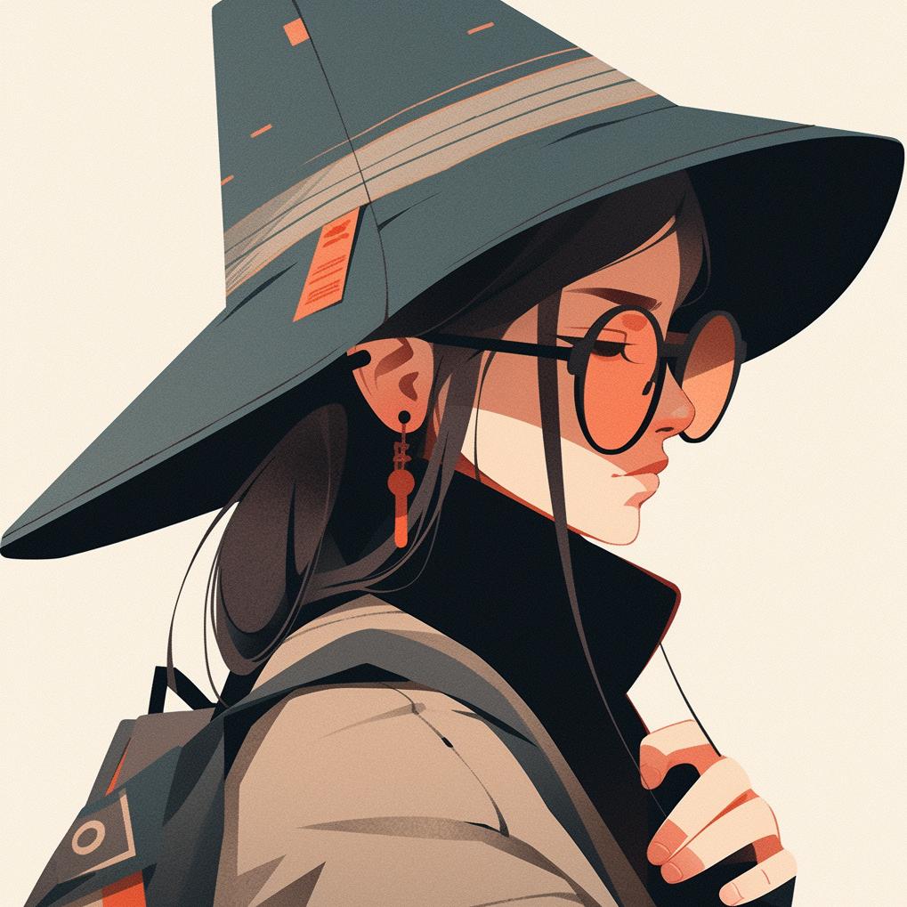 [Original design]Avatar work, Chinese bamboo hat - iMedia