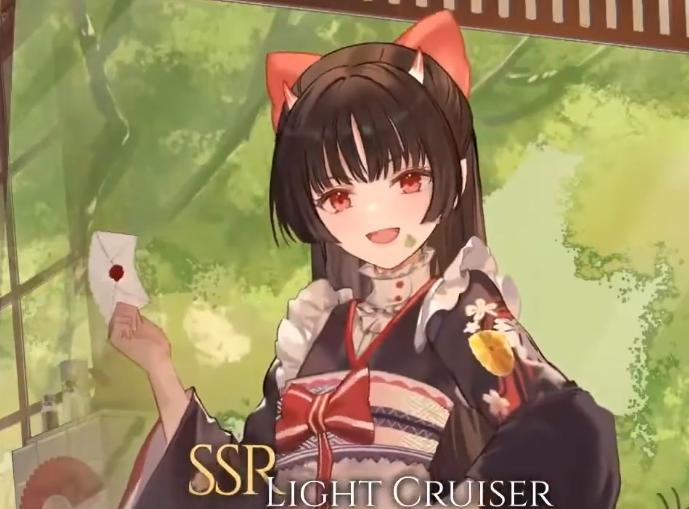 Azur Lane SSR Japanese maid l2d animation first broke the news that Noshiro's younger sister is ...