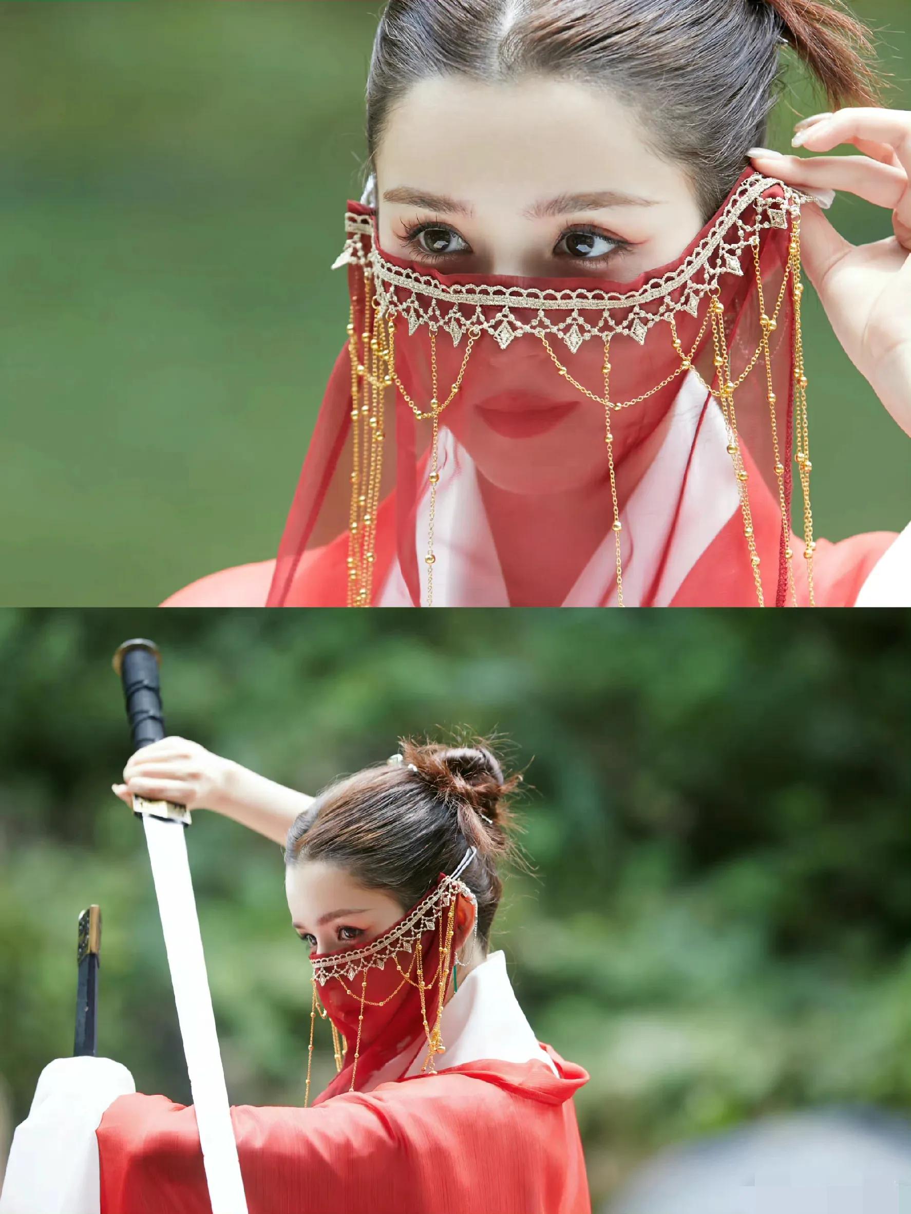 Bailu and Hanikezi, the two actresses in red, are both in red. Who ...