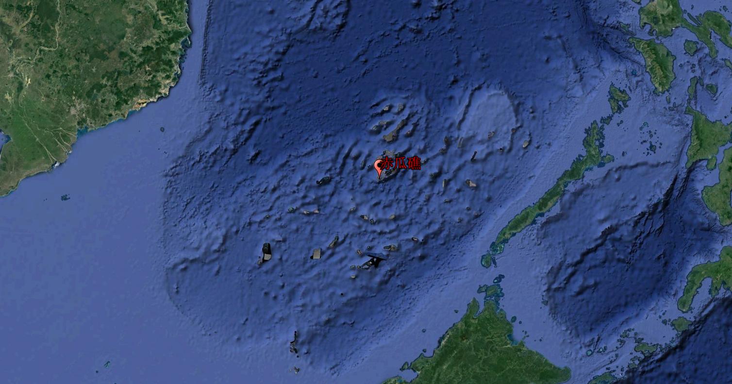Hero Reef and Chigua Reef in the South China Sea, from what used to be ...