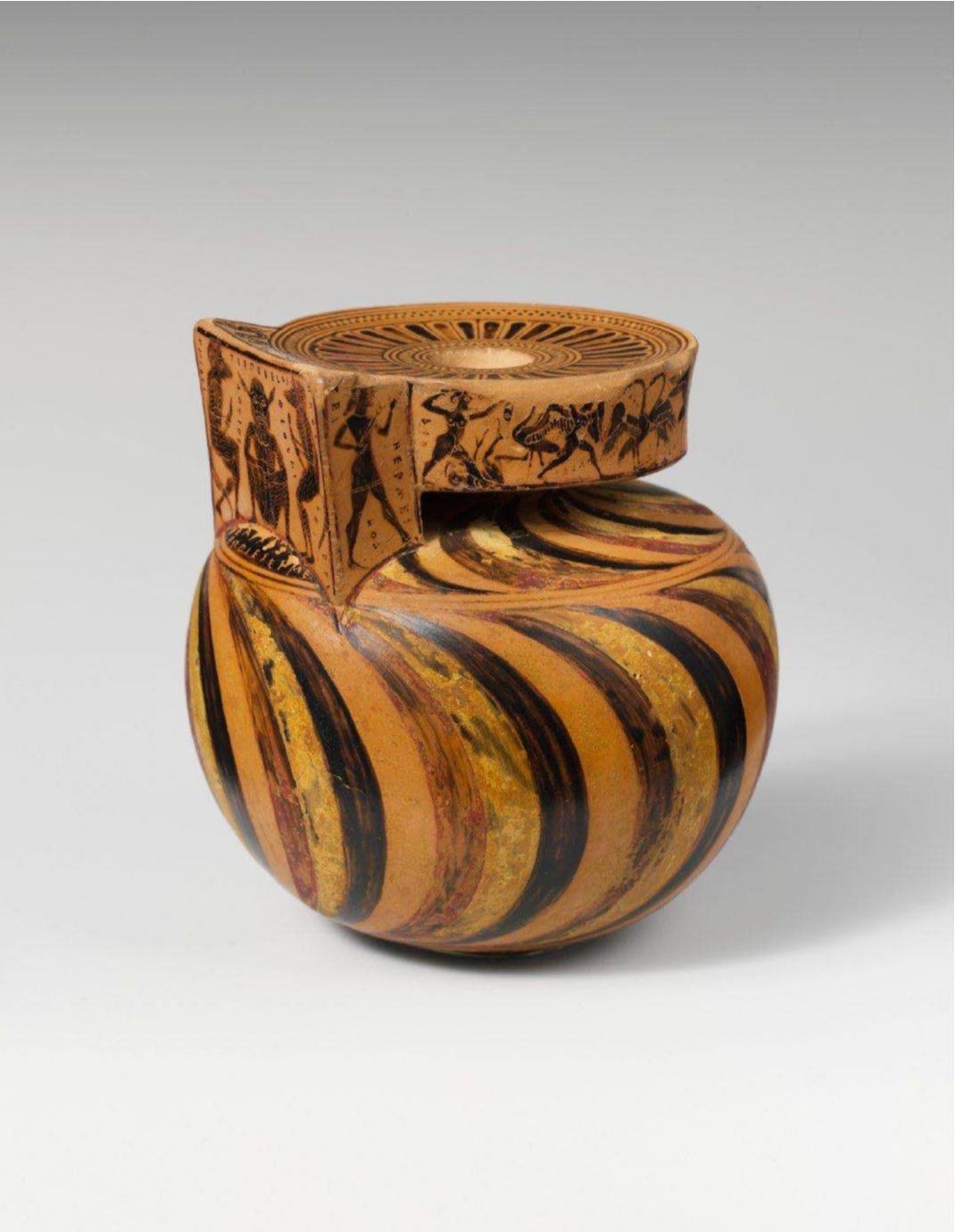 What is the role of the development of ancient Greek pottery art in ...