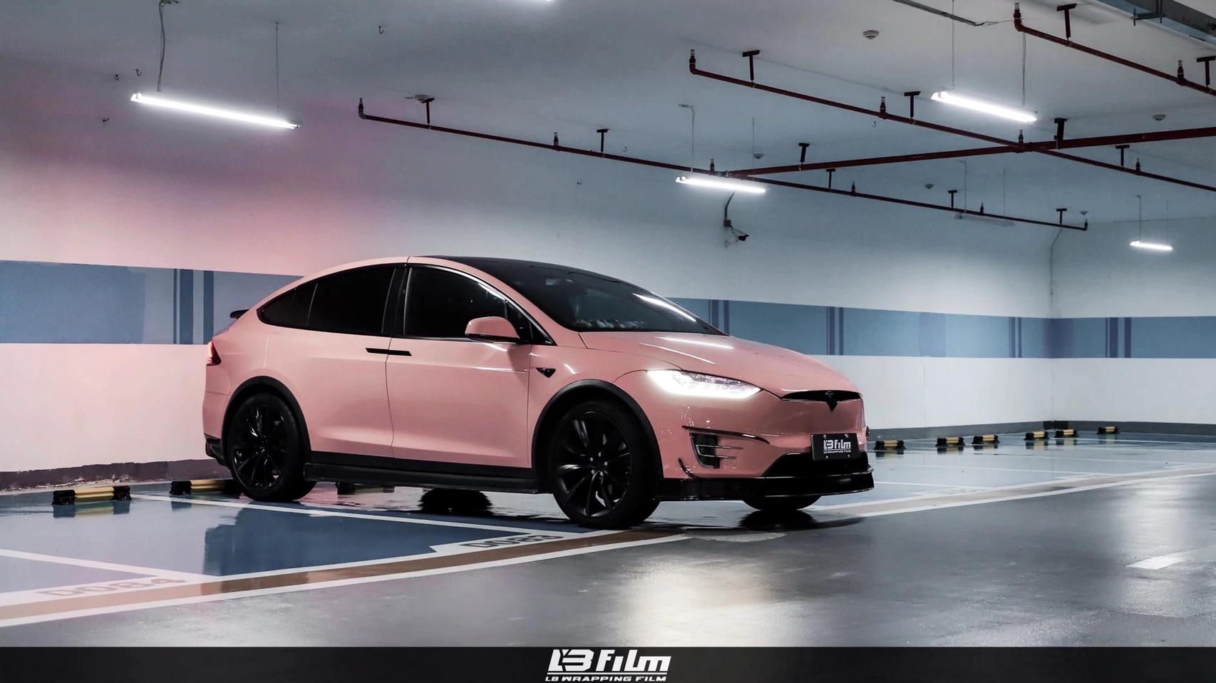 Tesla LB color changing film highlights Peggy powder, sweet in the ...
