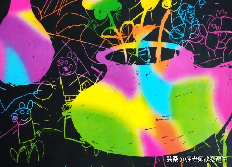 Mr. Qu's middle class art lesson plan "Vase Scratch Painting" - iNEWS