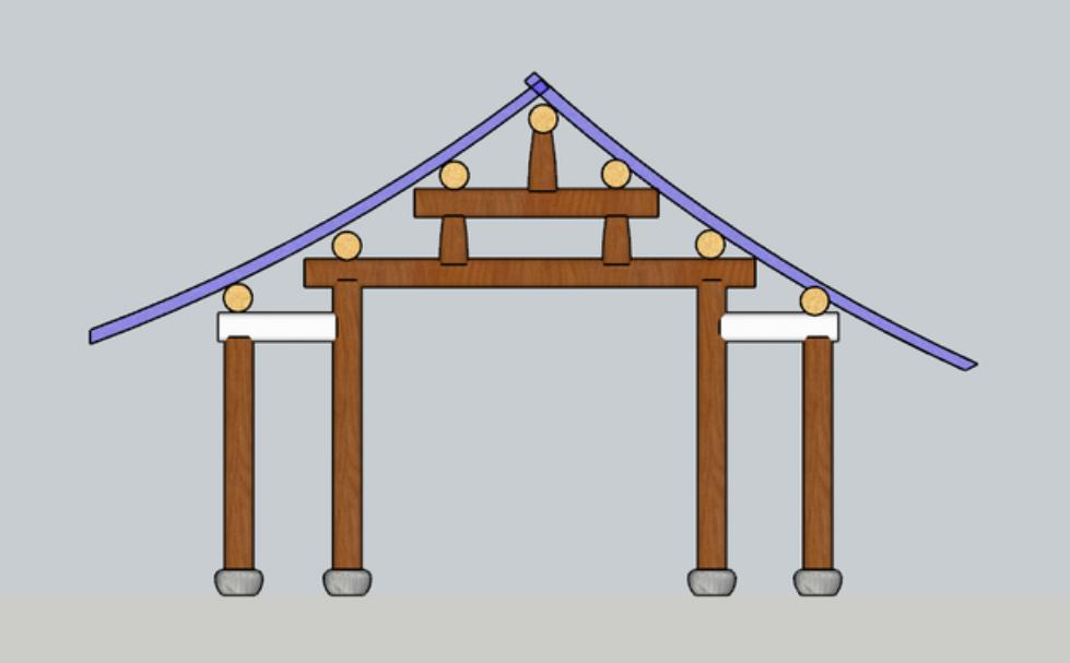 The structure of the ancient hall - round hall - iMedia