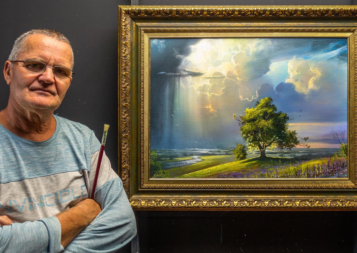 fine!"Master of Light and Shadow" Victor's acrylic landscape paintings ...