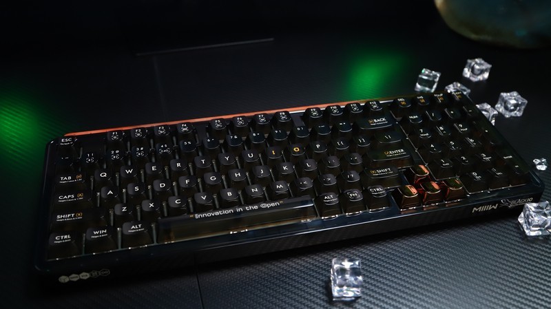 The jellyfish axis, the customized mechanical keyboard BlackIO 98 ...