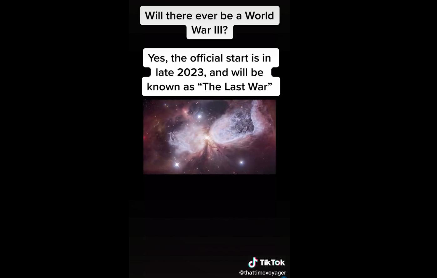 Two future people predict at the same time that the third world war ...