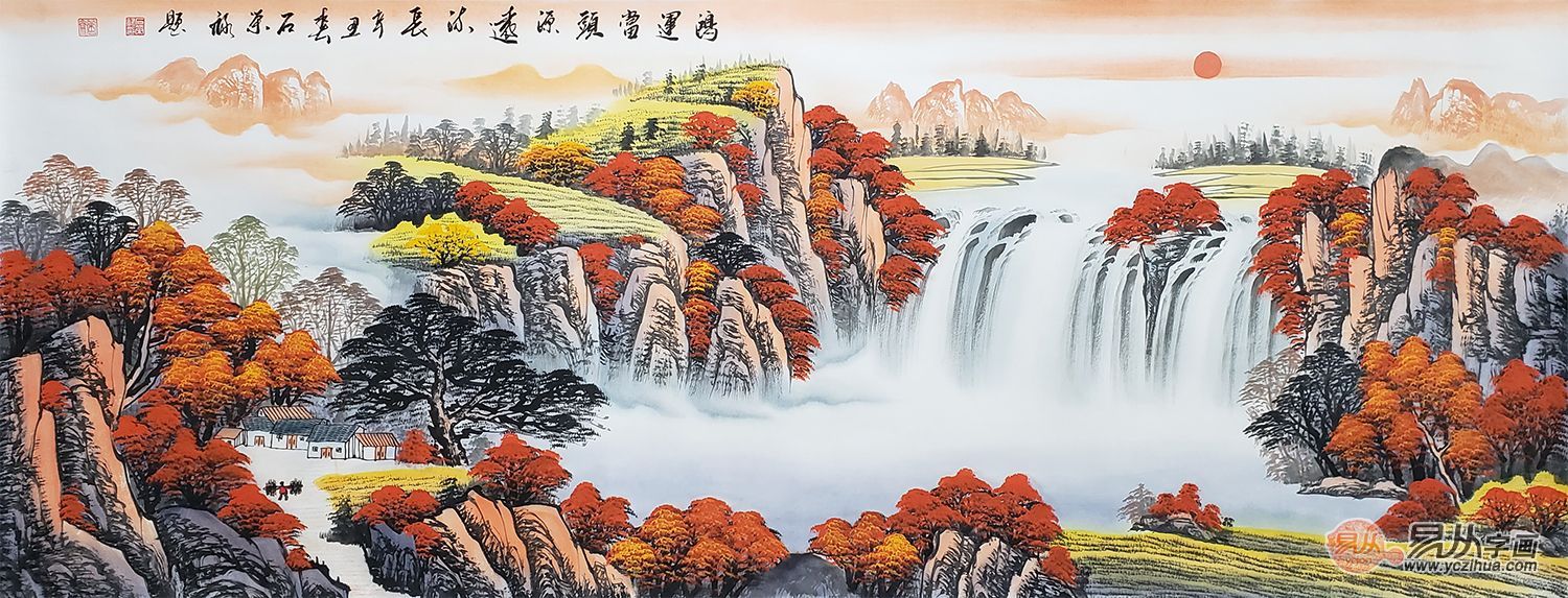 Home Decoration Paintings——Shi Ronglu Landscape Paintings Are Tasteful ...