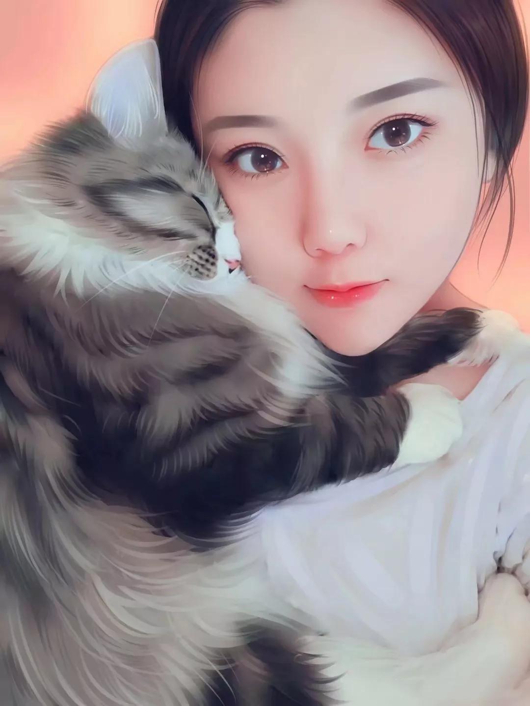 Change the hand-painted avatar of a very soft and cute delicate lucky ...