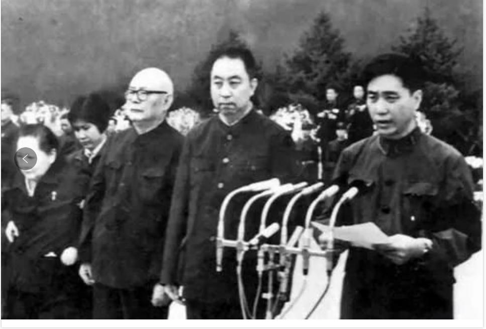 After the death of Mao Zedong, Wang Hongwen uncharacteristically wanted ...