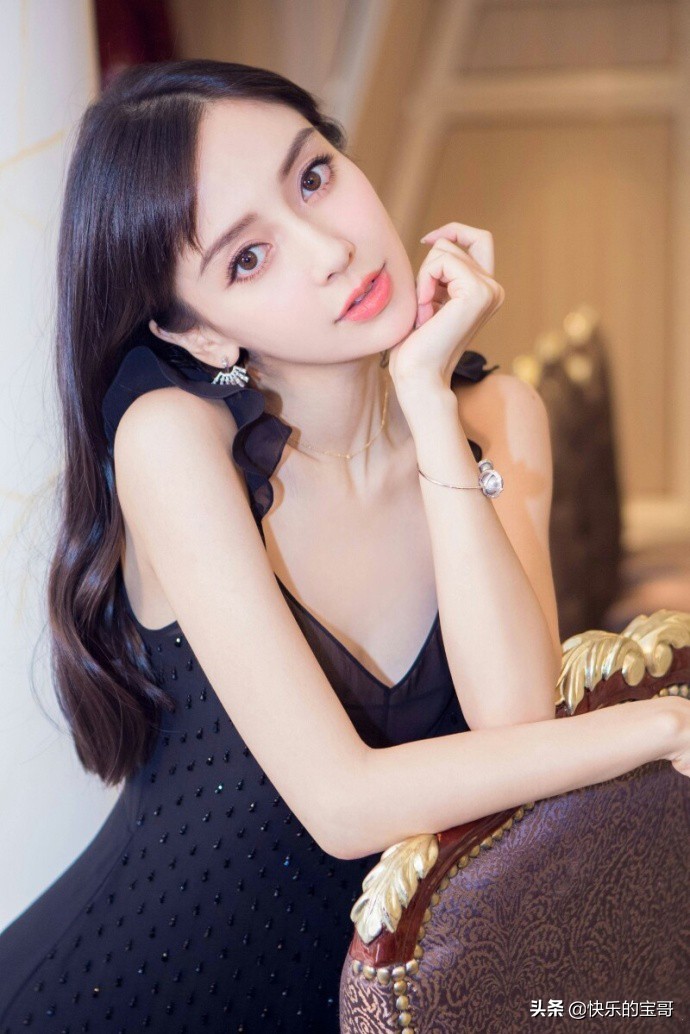 Beautiful pictures, Angelababy black dress - iMedia