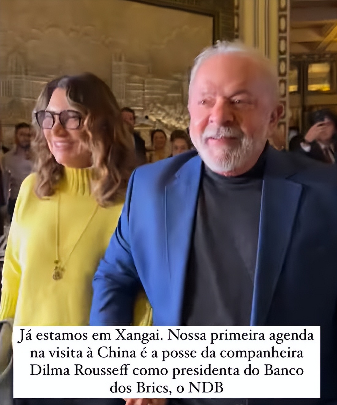 Brazilian President Lula posted on his trip to Shanghai, and his ...