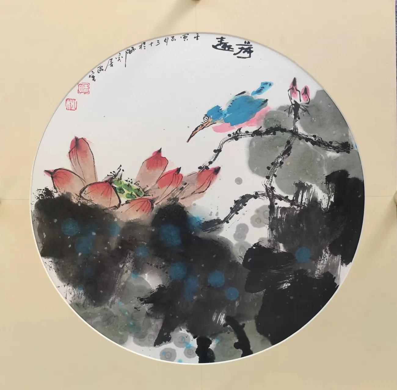 Wu Mingqiu's heavy color painting - iMedia