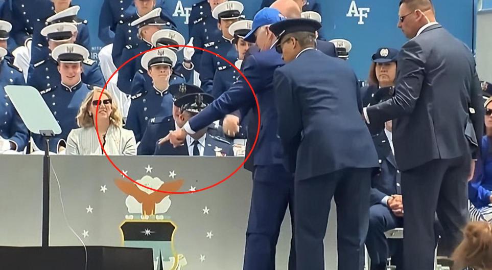 At the graduation ceremony, the 80-year-old Biden staggered and fell on ...