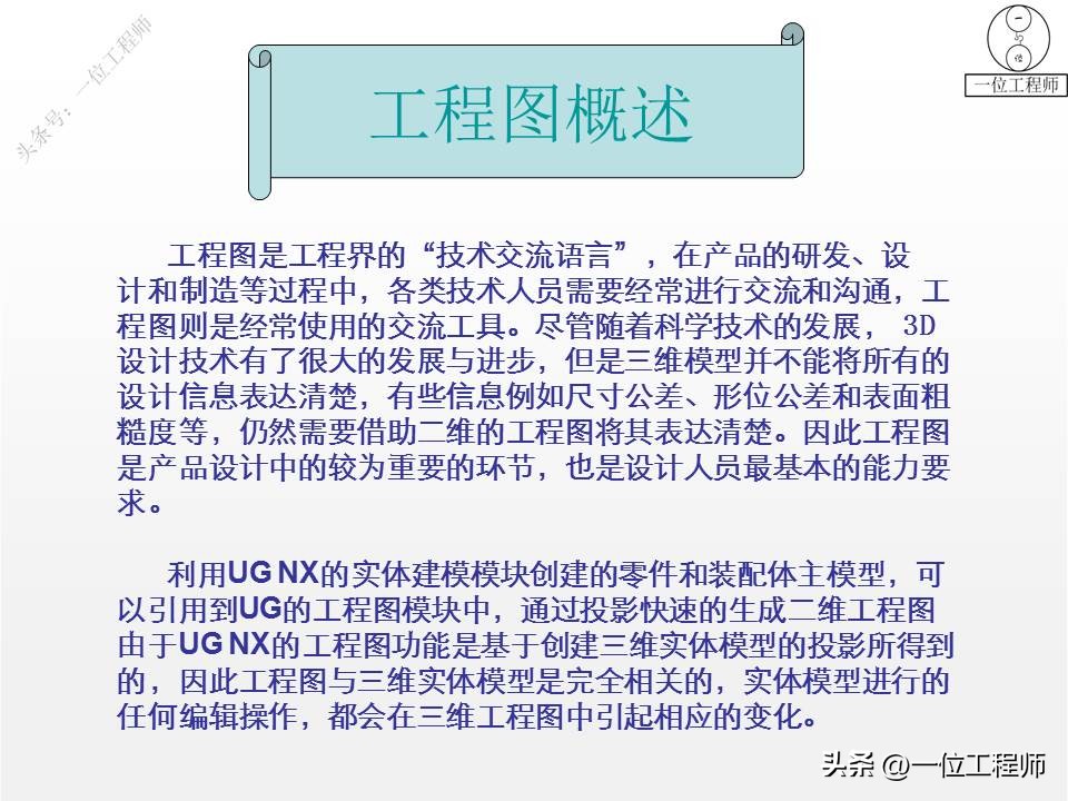 UG engineering drawing "3 elements", drawing management, view ...