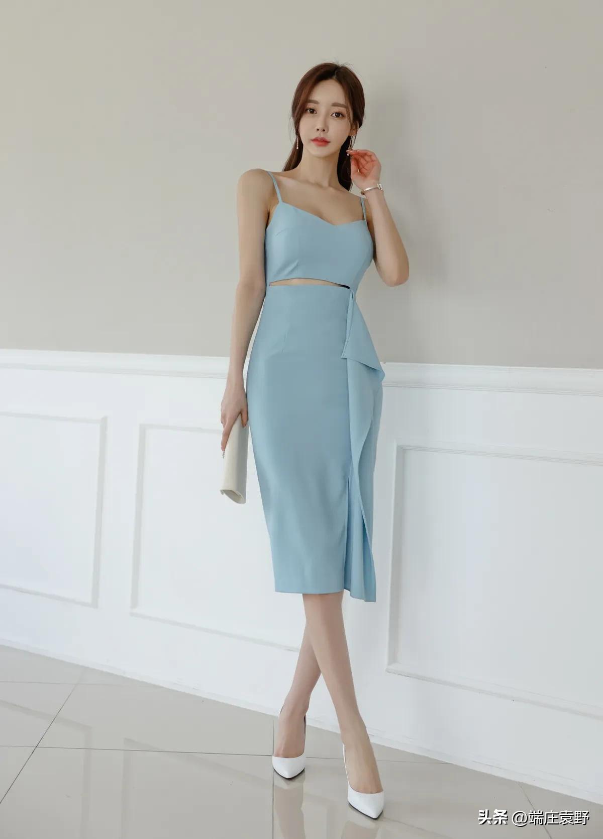 Meitu sharing Korean model Sun Yunzhu - a very goddess skirt - iNEWS