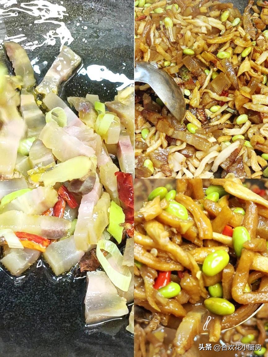 Invincible with porridge and rice, home-cooked edamame and radish fried ...