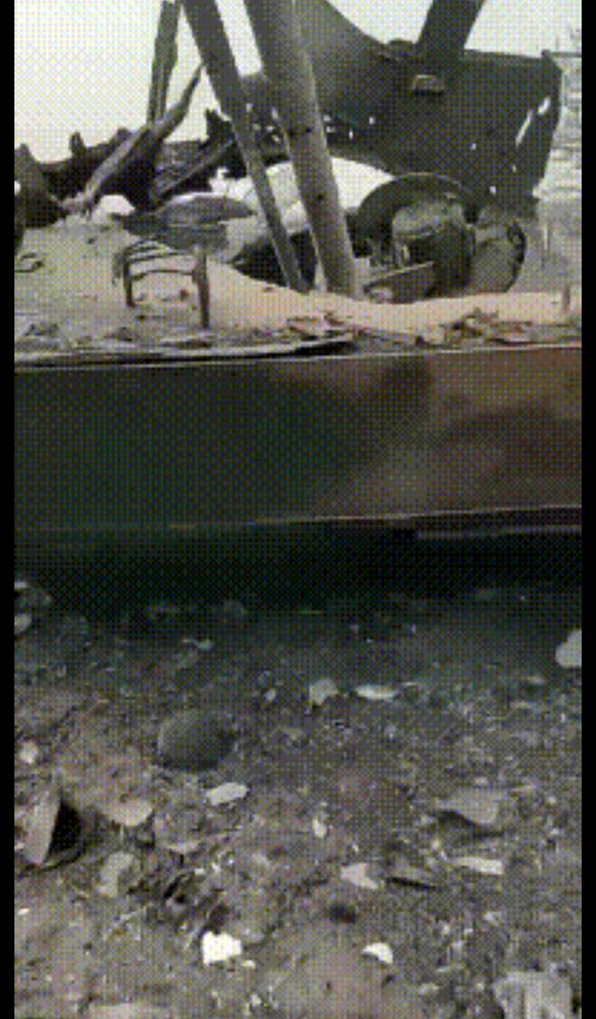 With a loud bang, the goose armored vehicle exploded violently, and ...