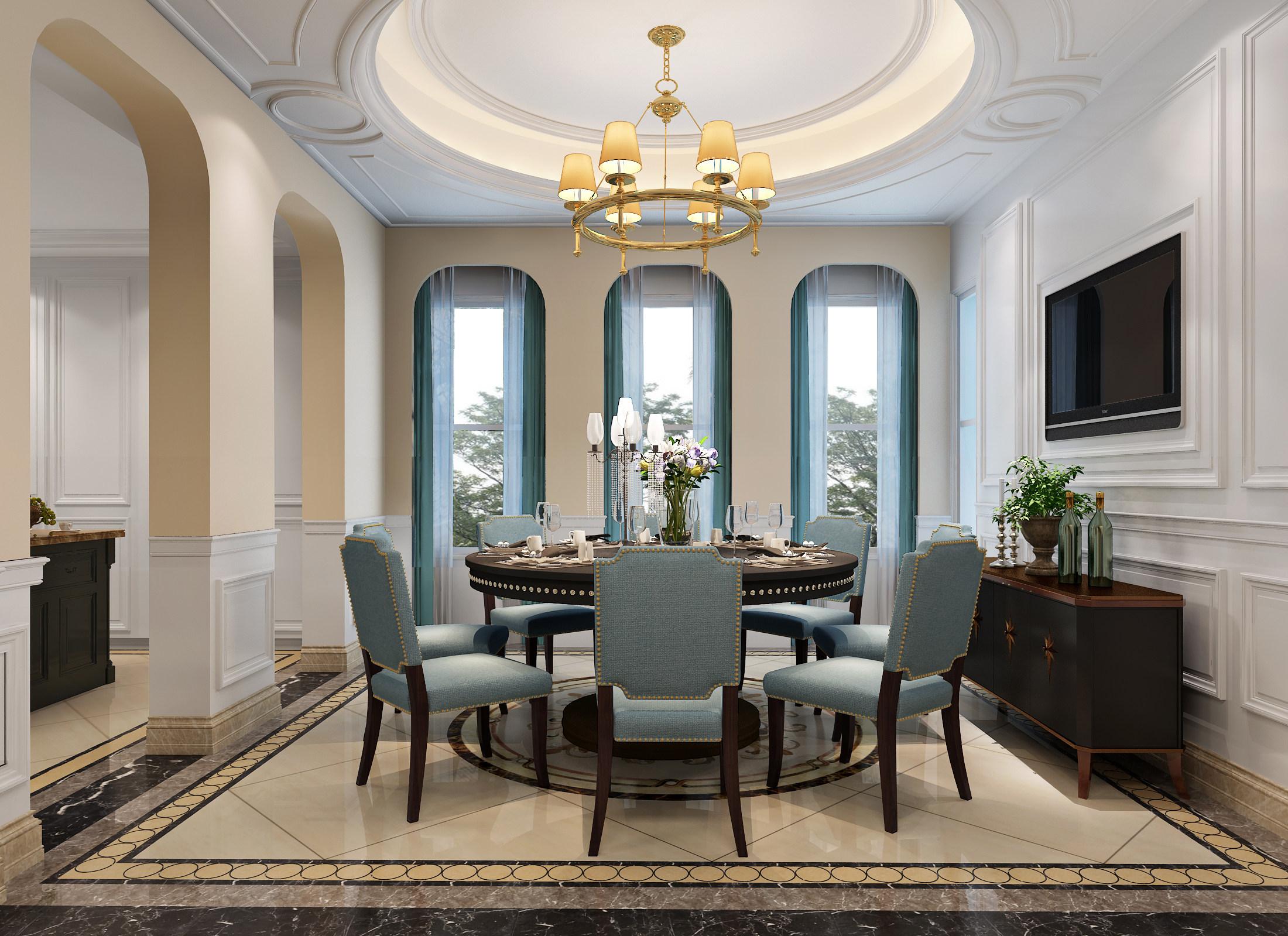 Decoration design effect drawing of 300 square meters villa - iNEWS