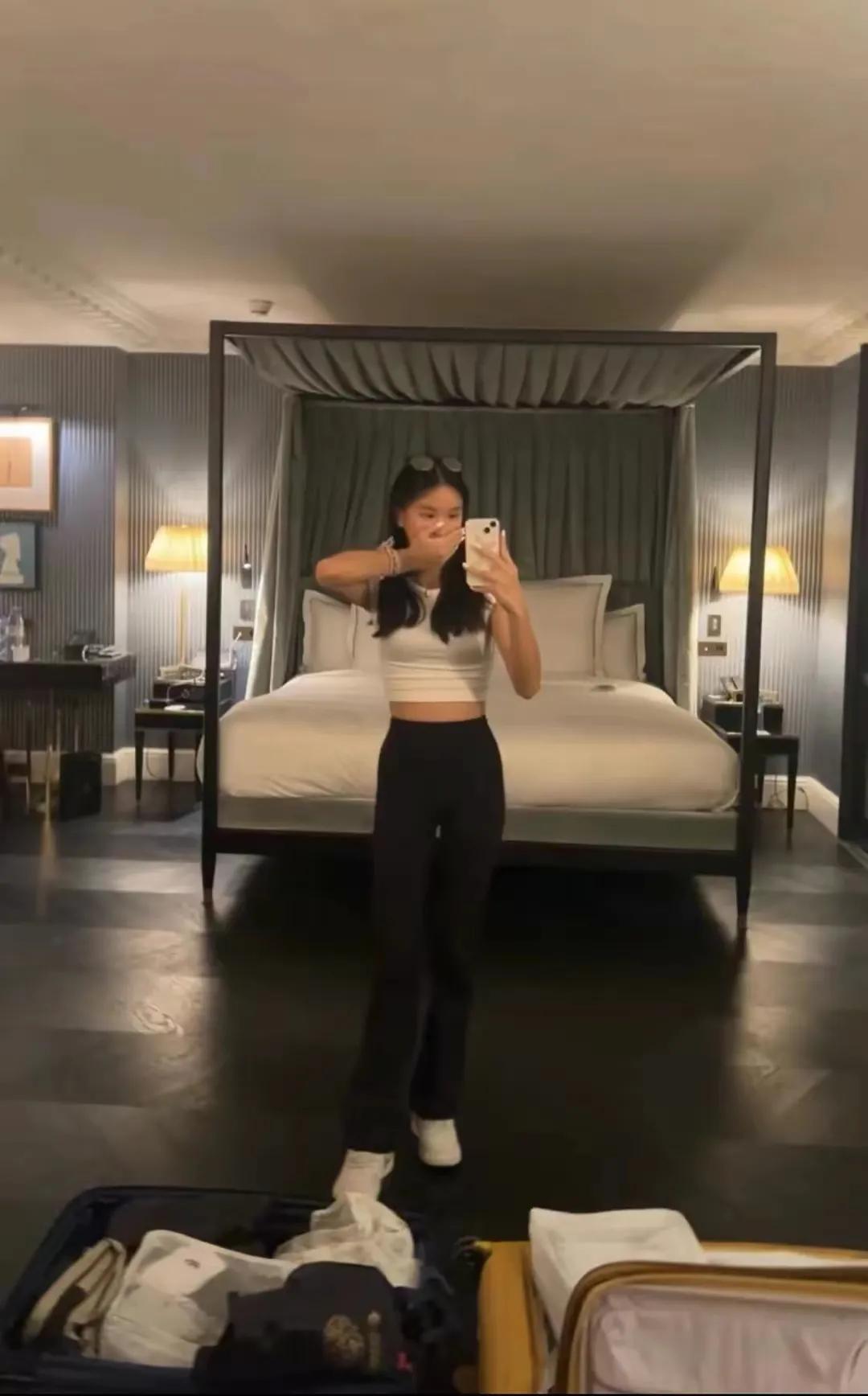 Lin Ruiyang stayed in a high-end hotel in France for vacation! The ...