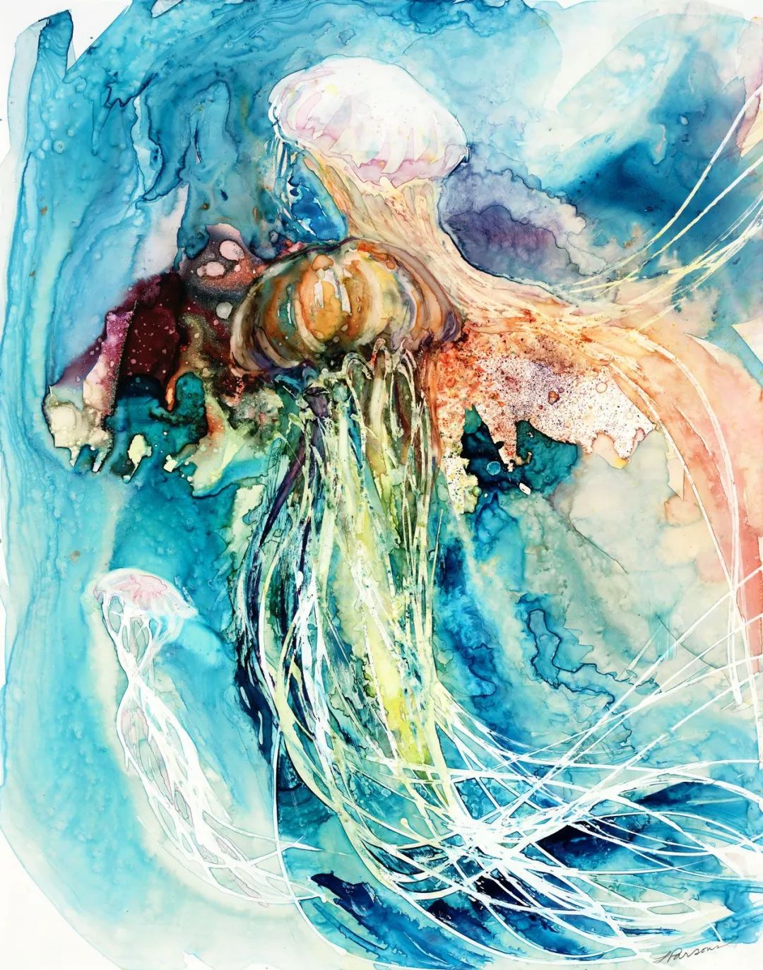 American artist Leslie Parsons: free strokes and free and easy colors ...