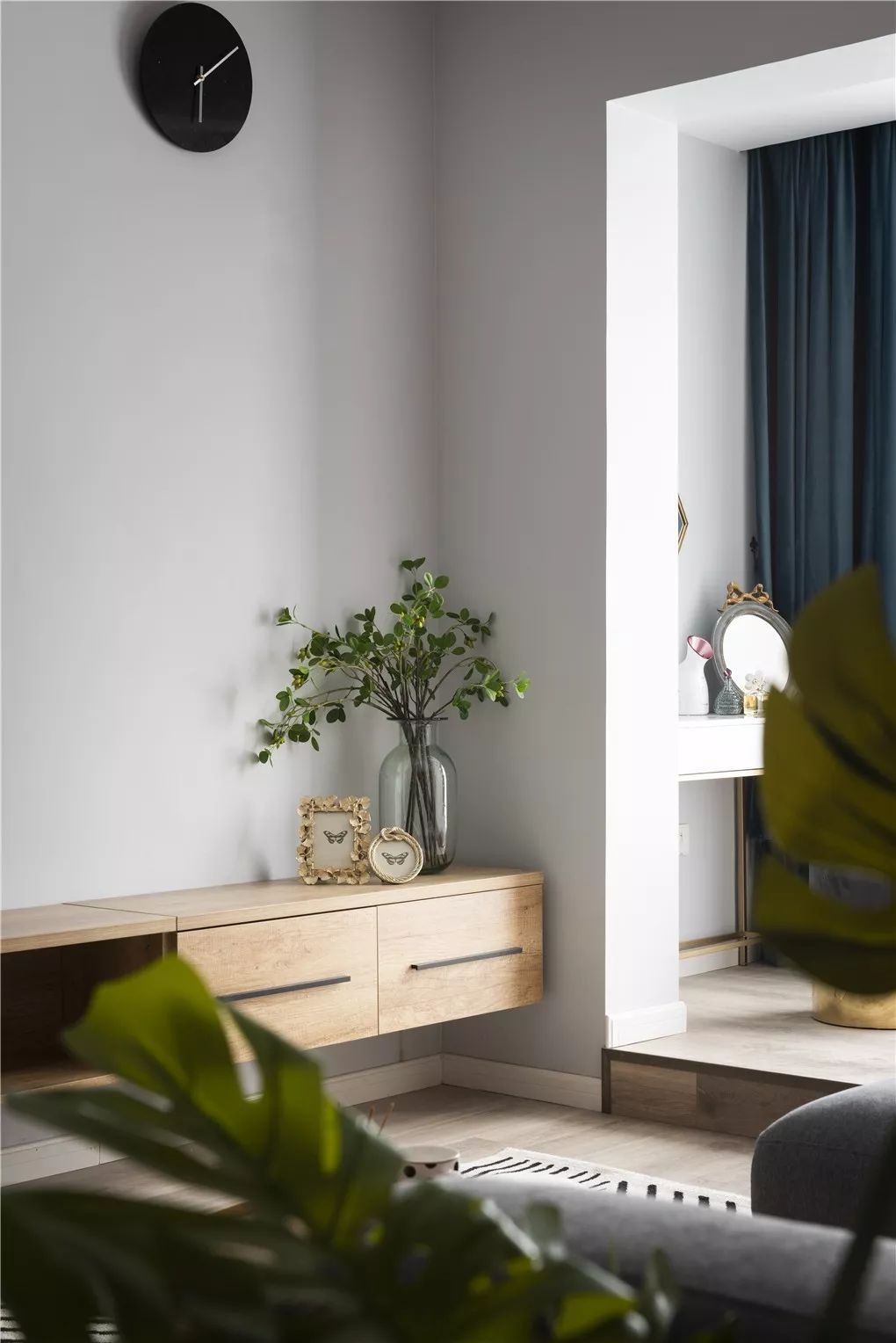 The 85-square-meter Nordic-style small three-bedroom is young and ...