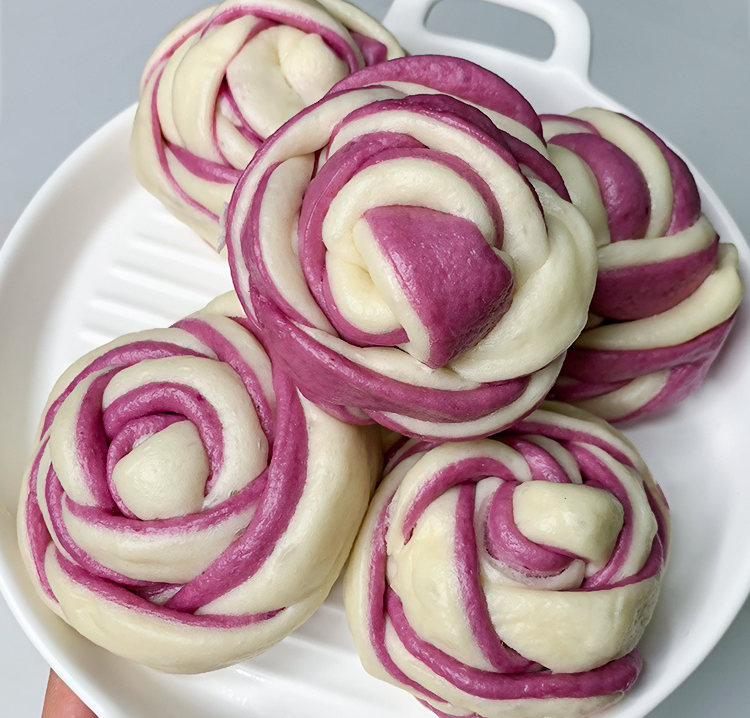 Tired of steamed buns? Teach you how to make 6 kinds of homemade flower ...